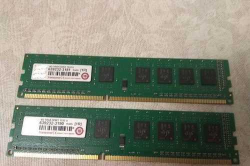 DDR3 8Gb(2x4Gb) Transcend 1333 б/у