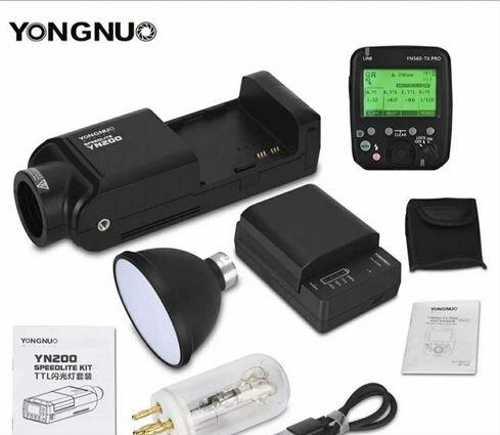 Вспышка Yongnuo YN200 + YN560-TX PRO для Canon