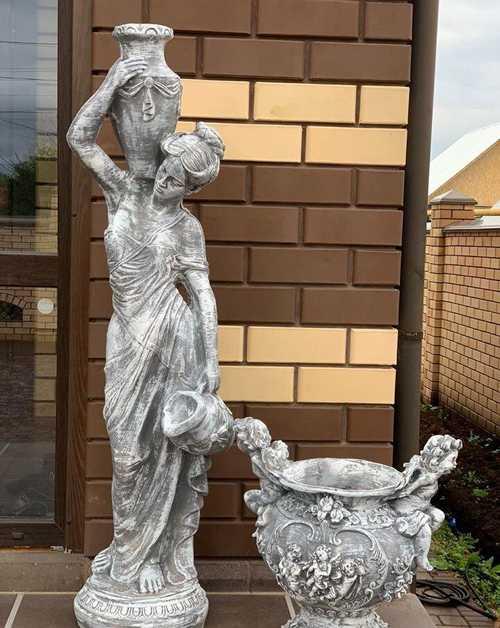 Статуя «Девушка с кувшином» + ваза В подарок