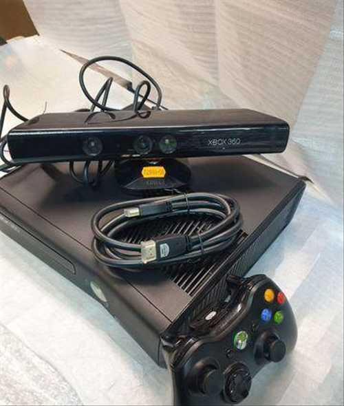 Xbox 360 Slim 500 Gb + Игры в памяти + Kinect