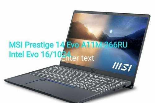 Ультрабук MSI Prestige 14 Evo A11M-266RU с платфор