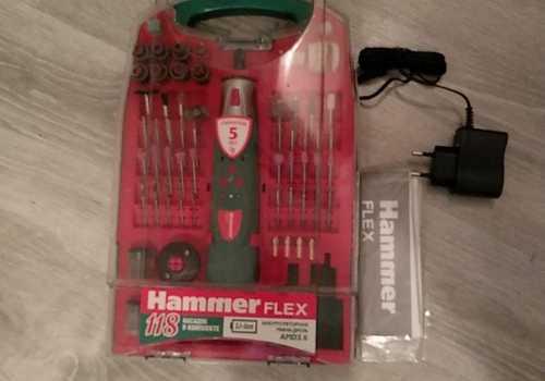 Шлифовальная машинка мини дрель hammer flex