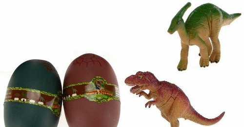 Конструктор-сюрприз в подарочном яйце, 3D "Динозавры" Viva Terra 6см