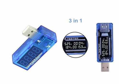 USB тестер амперметр вольтметр (новый)