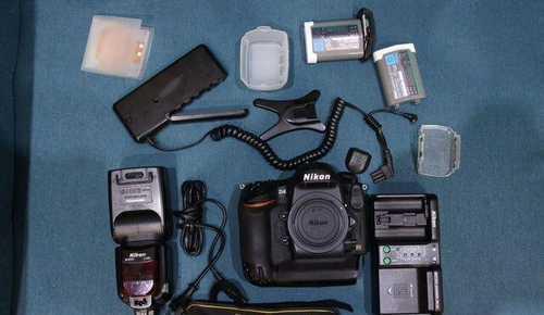 Фотоаппарат Nikon D4+вспышка Nikon SB-900+50/1.4