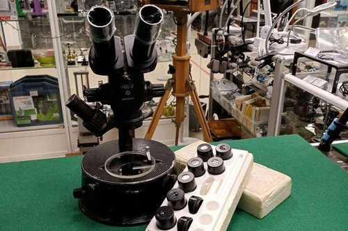 Микроскоп мбс-2 с зеркалом +зип