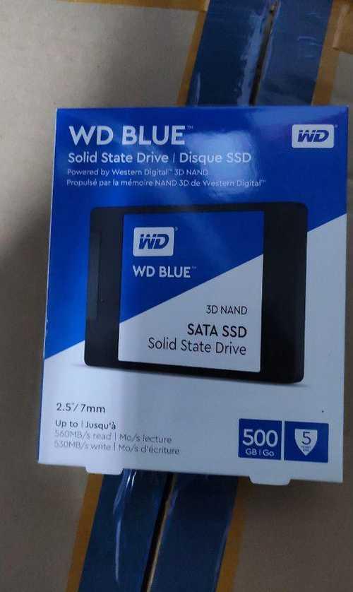 Ssd диск wd blue 500 gb 2.5 SATA
