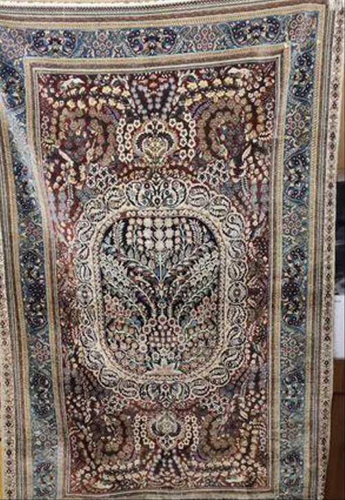 Персидский шелковый ковер ручной работы