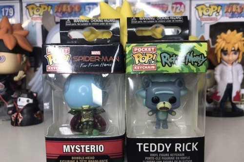 Funko POP Брелок Mysterio и Teddy Rick