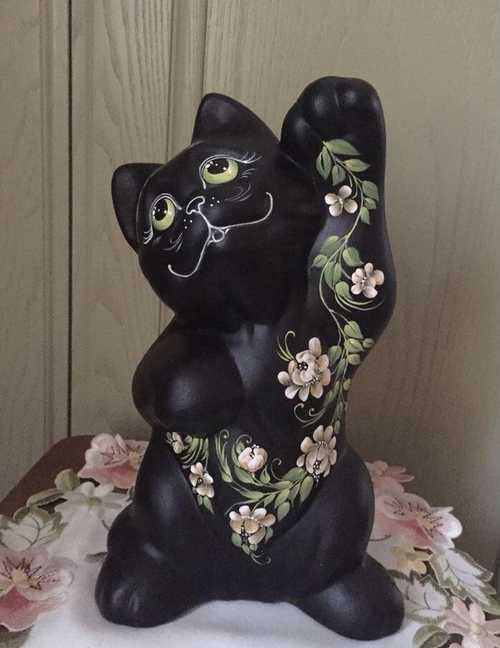 Кот, фигурка керамическая выс. 30 см