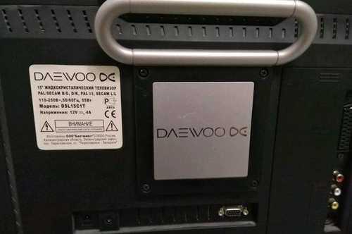 Daewoo телевизор dsl15c1t