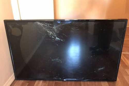 Телевизор LG 43LH570V разбита матрица, экран