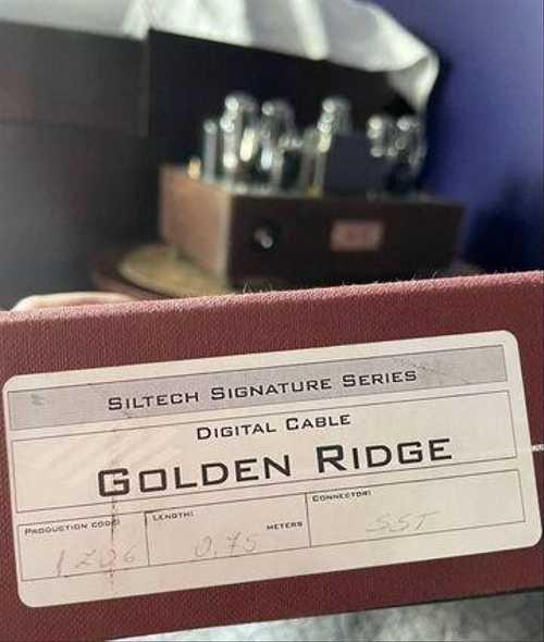 Пустая коробка от кабеля Siltech Golden Ridge