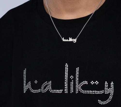 Haliky Black Swarovski Arabic Logo Футболка (M)