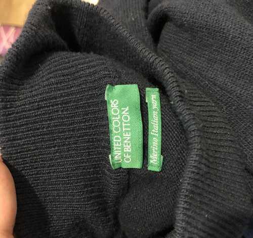 Платье футляр Benetton 42-44 шерстяное