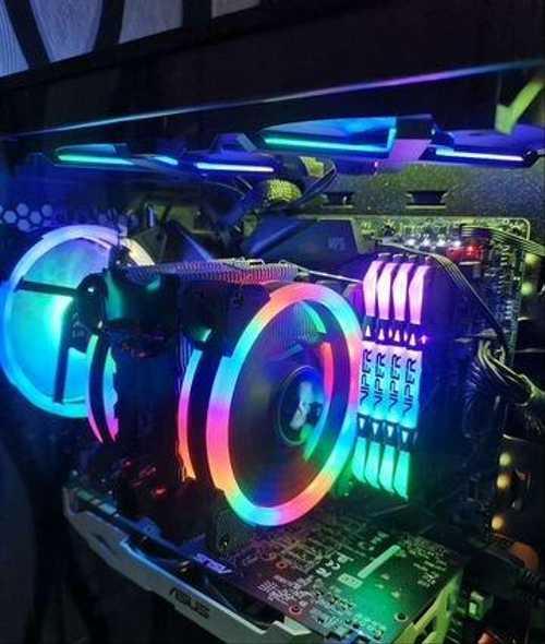 Башня с двумя RGB кулерами