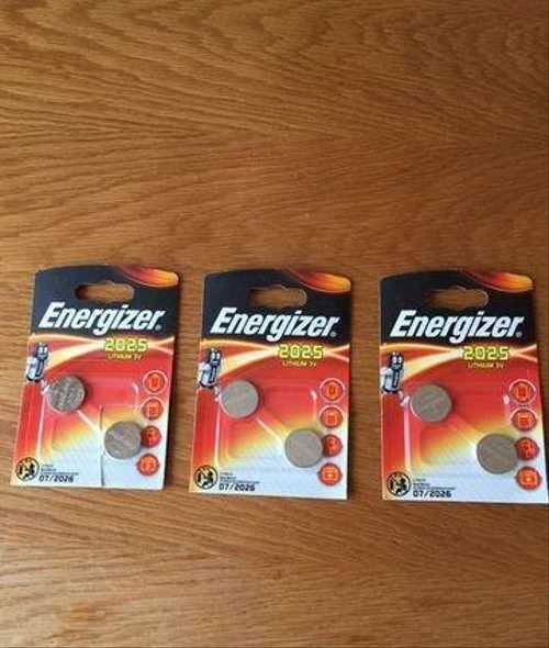 Батарейки литиевые energizer cr 2025