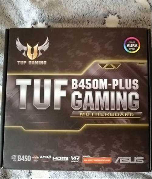 Материнская плата asus TUF B450M-plus gaming