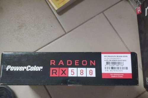 Видеокарта rx580 8gb powercolor