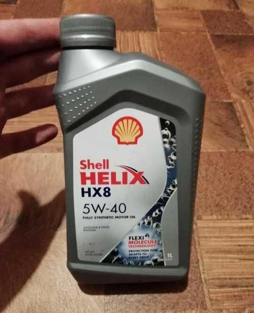 Моторное масло shell Helix HX8 Synthetic 5W-40 1 л