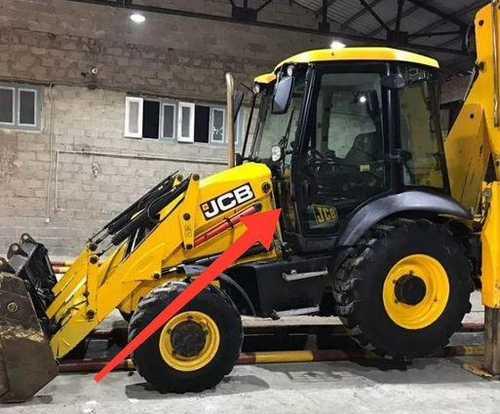 Стекло лобовое нижнее для JCB 3cx-4cx
