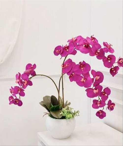 Орхидея искусственная. Интерьерная композиция
