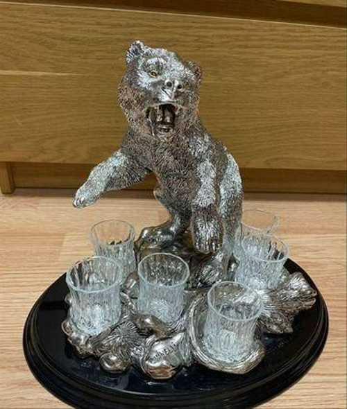 Подарочный набор для водки Chinelli Медведь