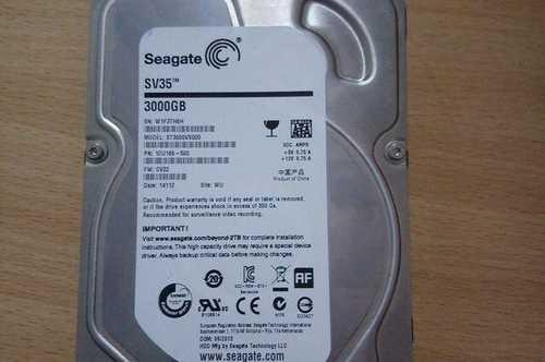 Жесткий диск seagate sv35 3тб