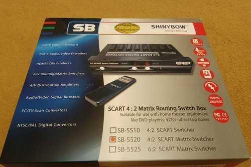 Scart Switch - Shinybow 4x2