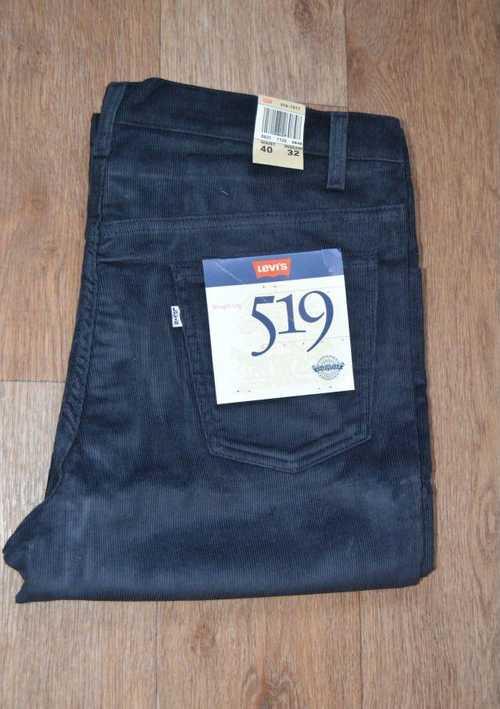 Джинсы Levis 519 W40 L32, вельвет, Made in USA