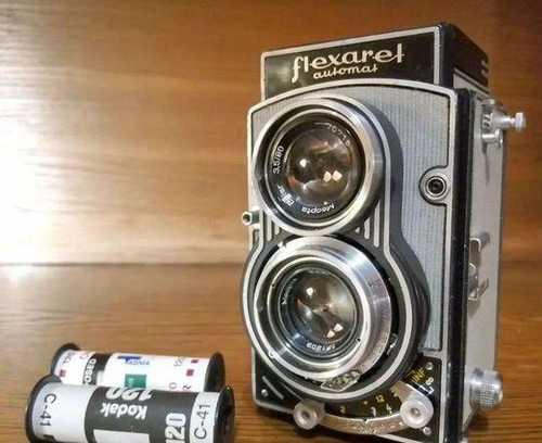 Плёночный фотоаппарат tlr Flexaret 6