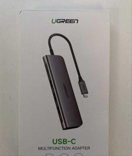 Сетевой адаптер / концентратор Ugreen USB-C