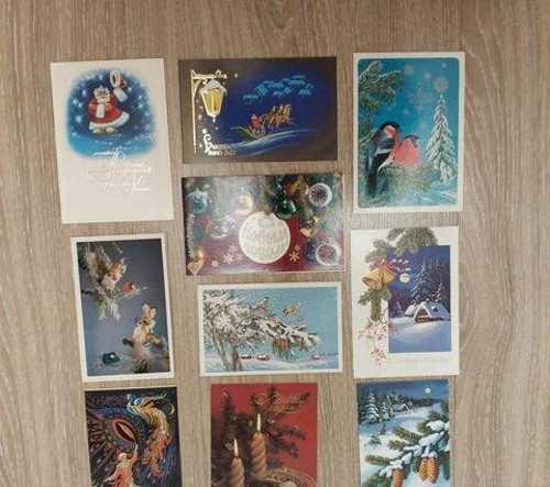Новогодние советские открытки одним лотом (3)