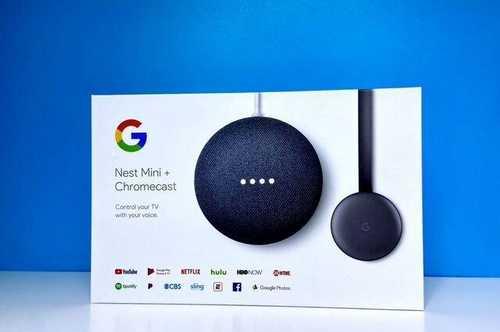 Комплект Nest Mini + Chromecast