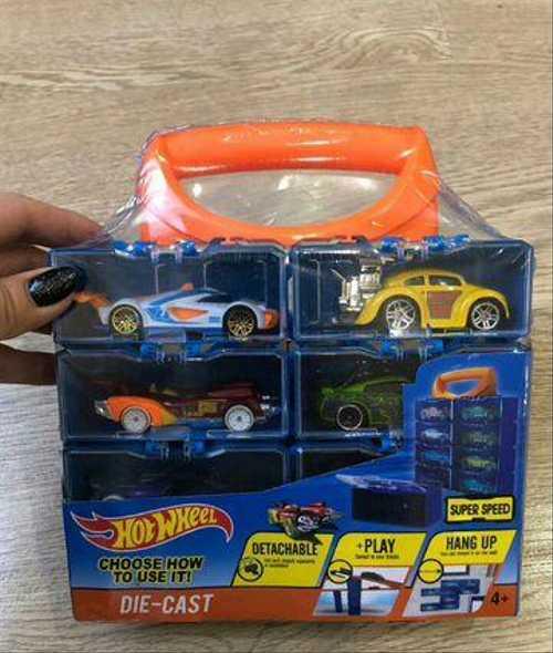 Портативный Кейс Хот Вилс Hot Wheels Машинки