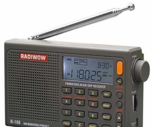 Всеволновый цифровой радиоприемник radiwow R-108