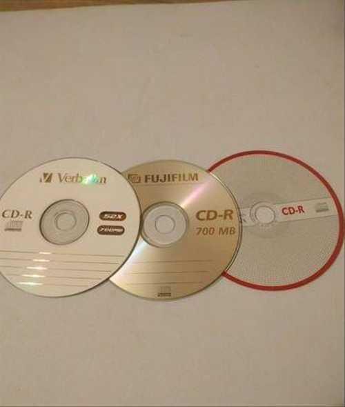 Диски Verbatim CD-R, 700 MB. Чистые