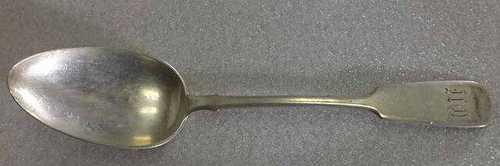 Серебряная столовая ложка. 84 пр. 1896 г