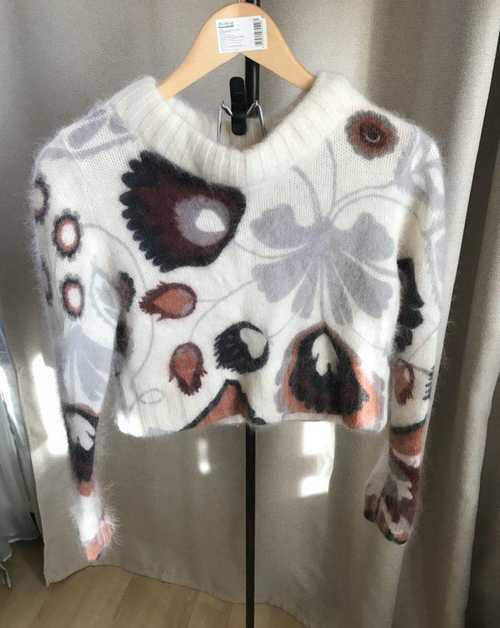 Укороченный шерстяной свитер H&M