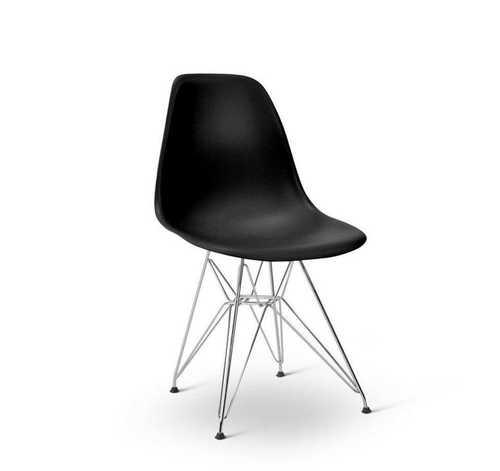 Стул дизайнерский Eames хром чёрный