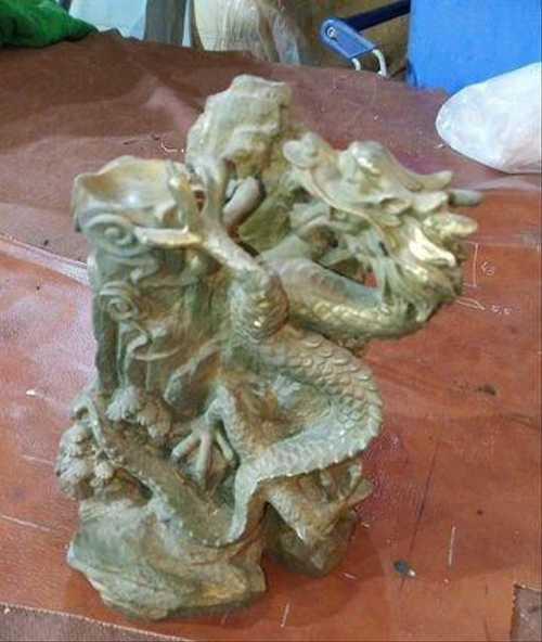 Китайская бронзовая статуэтка Дракон