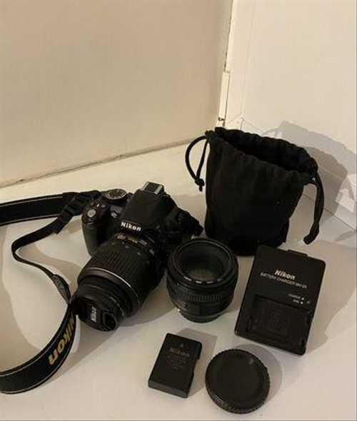 Зеркальный фотоаппарат Nikon d3100 + 50 mm/1.8