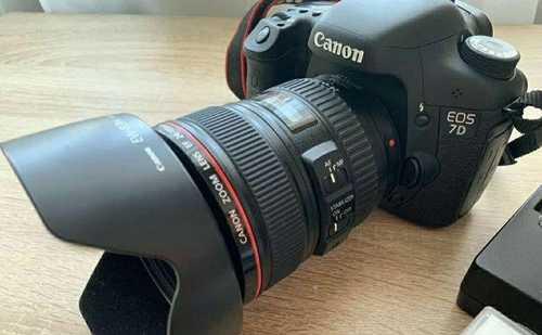 Фотоаппарат Canon 7D + объектив Canon EF 24-105 f4