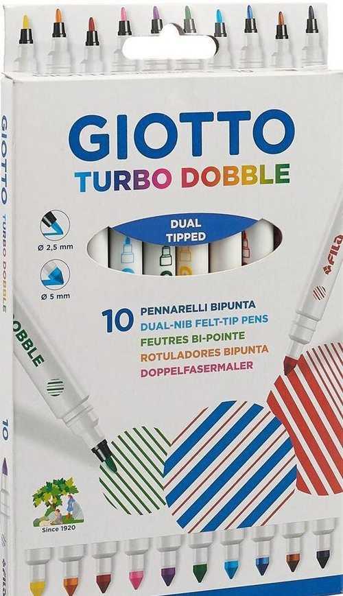 Фломастеры Giotto "Turbo Dobble", двухсторонние