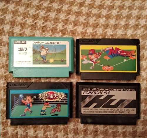 Картриджи Famicom Dendy Nintendo Денди