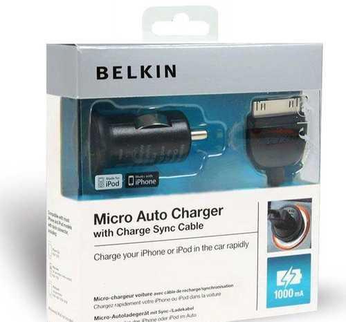 Набор Belkin Car Charger 30-Pin Sync/Charger Cable