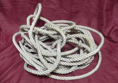 Канат капроновый плетеный веревка трос шнур 15 мет