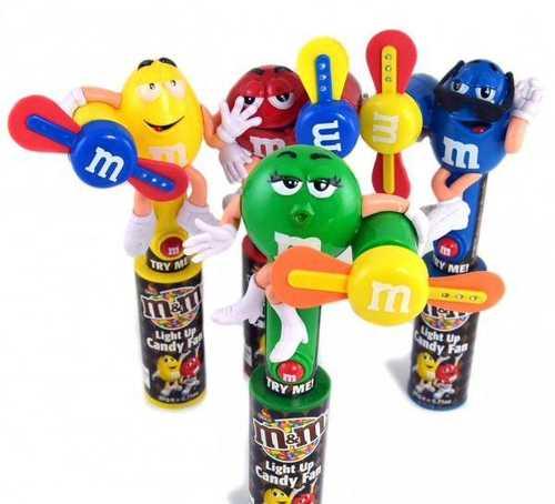 M&m's фигурка вентилятор со светящимся пропеллером