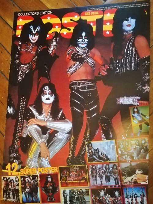 Сборник 12 постеров Kiss новый