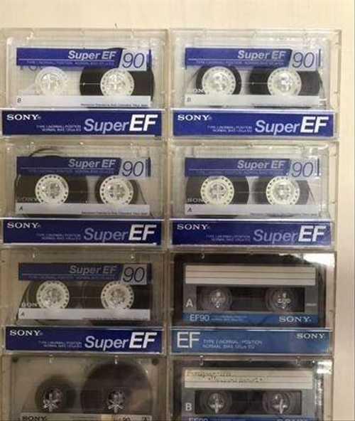Аудиокассеты sony super EF 90,UX-S,basf, TDK